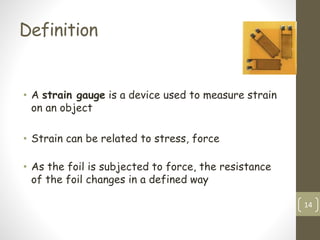 Force sensors presentation | PPTX