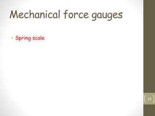 Force sensors presentation | PPTX