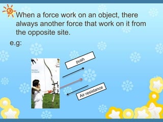 Forces in action (grade 6) | PPTX
