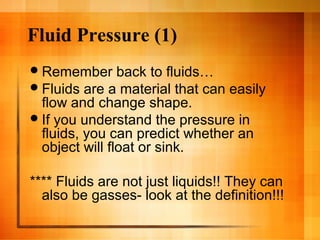 Forces in fluids | PPT