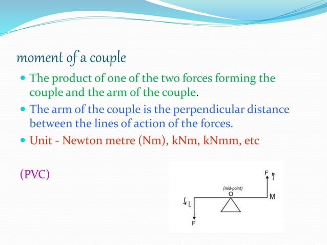 Force,moment of a force and couple | PPTX | Physics | Science