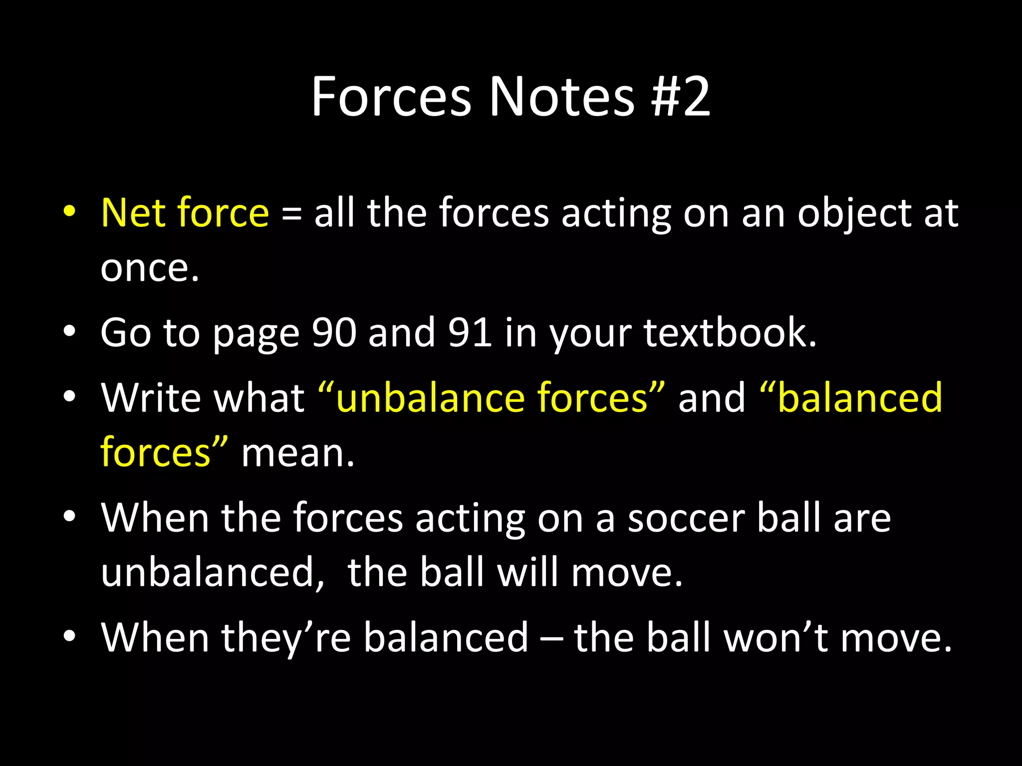 Forces notes 1 &2 | PPT