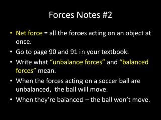 Forces notes 1 &2 | PPTX