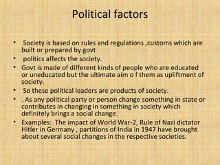 Forces of Social Changes | PPT