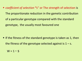 Forces changing gene frequency | PPTX