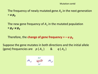 Forces changing gene frequency | PPTX