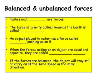 Forces presentation | PPTX | Physics | Science