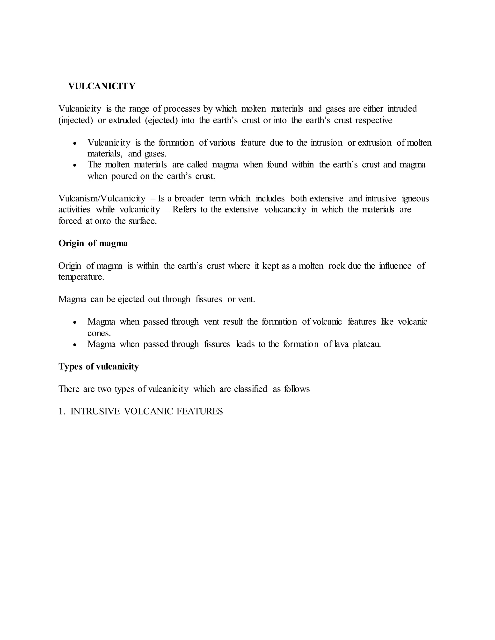 Forces that affect the structure of the earth | DOCX