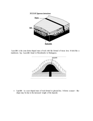 Forces that affect the structure of the earth | DOCX