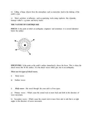 Forces that affect the structure of the earth | DOCX