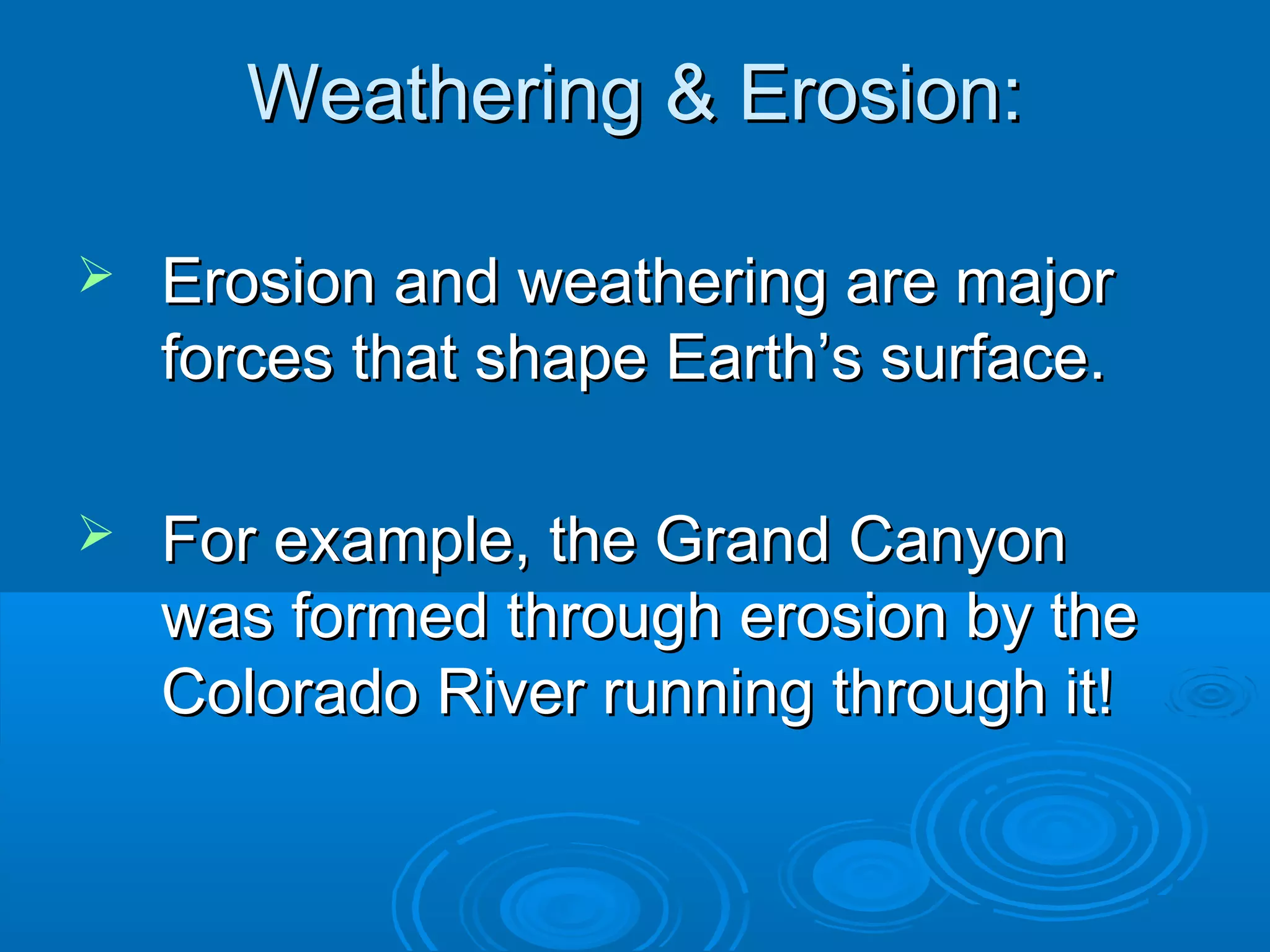 Forces that shape our earth | PPT