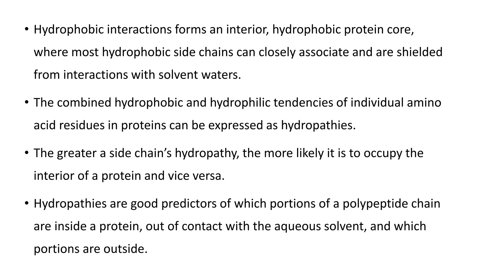 Forces that stablise protein structure | PPTX