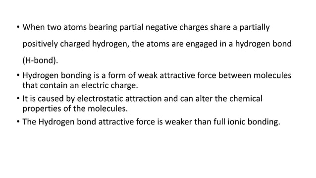 Forces that stablise protein structure | PPTX | Chemistry | Science
