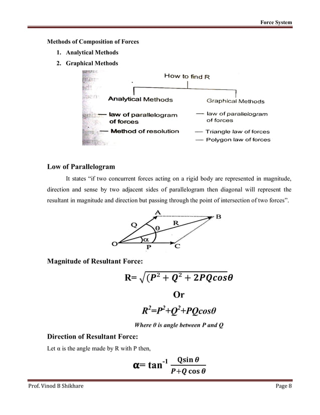 Force System-Engineering Mechanics | PDF