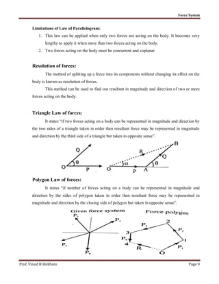Force System-Engineering Mechanics | PDF