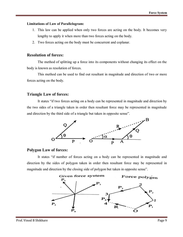 Force System-Engineering Mechanics | PDF