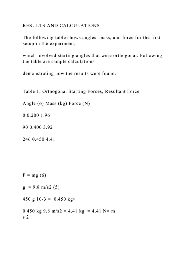 Force Table Lab Partners Person 1, Person 2, Person 3, et.docx | Free Download