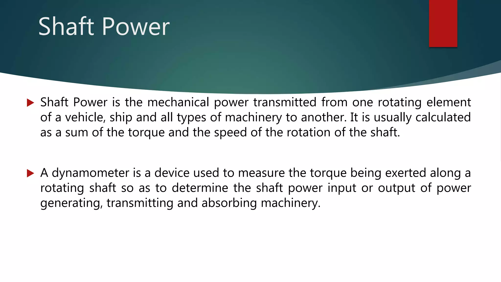 Force, torque and power measurement | PPTX
