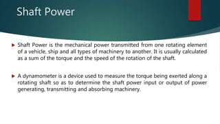 Force, torque and power measurement | PPTX