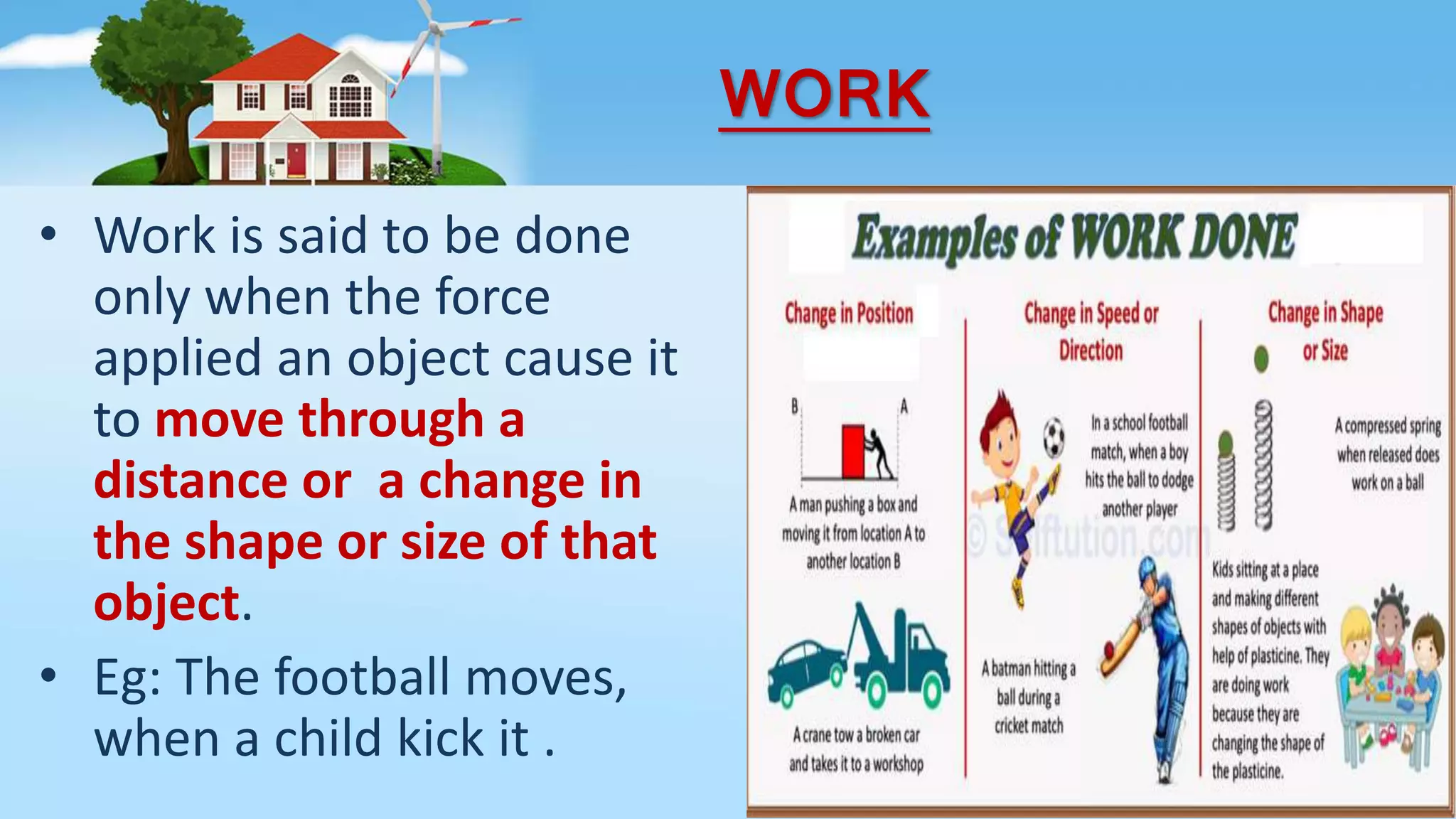 FORCE WORK AND ENERGY CLASS 4 CBSE | PPTX