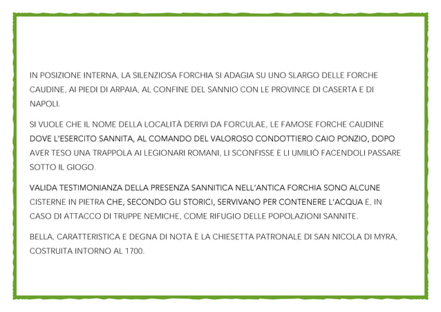Valle Caudina, Forchia (BN) | PDF