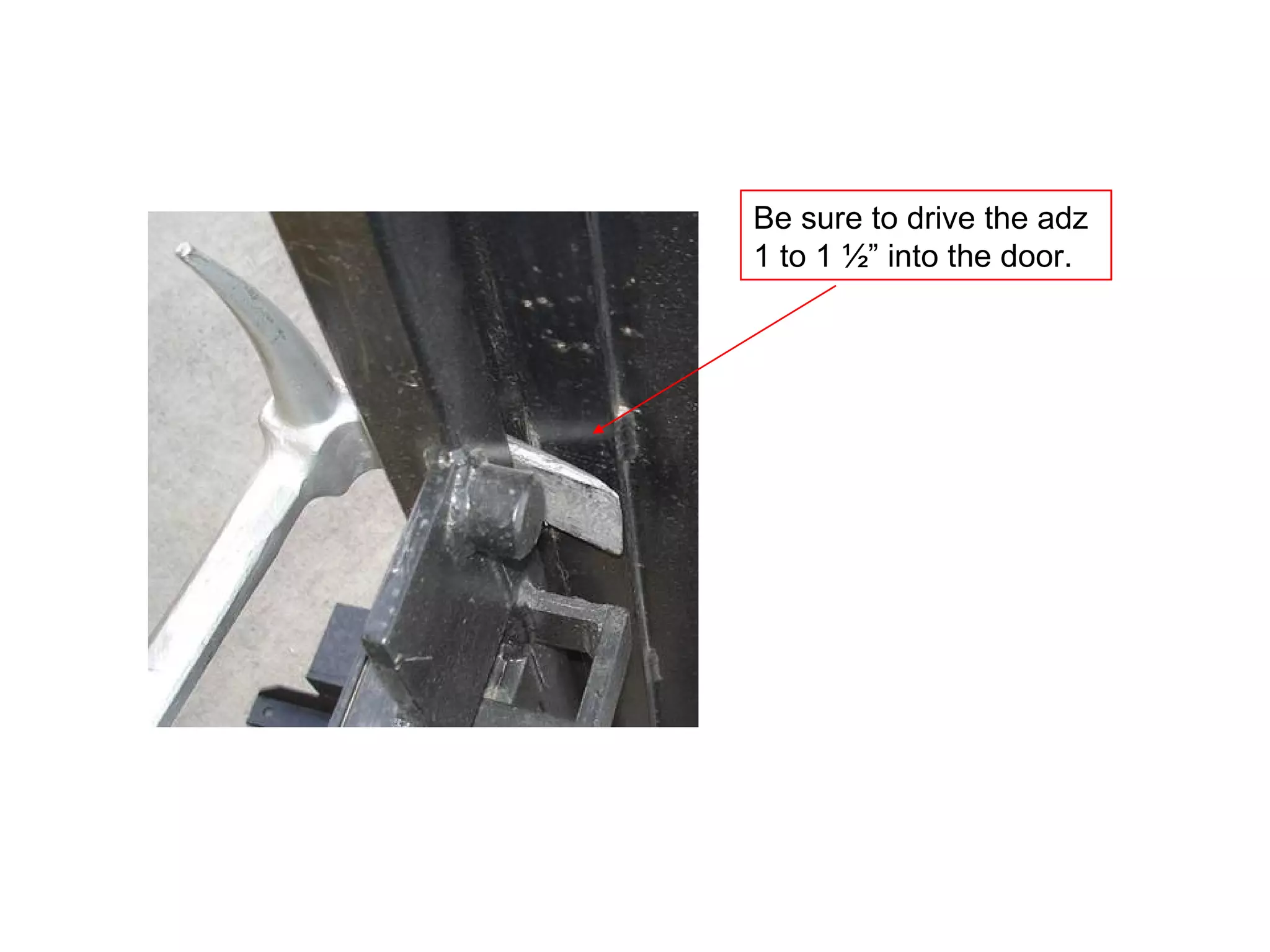 Forcible Entry Using Irons | PPS