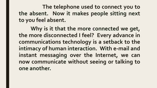 For conversation, press 1 | PPTX | Email | Internet