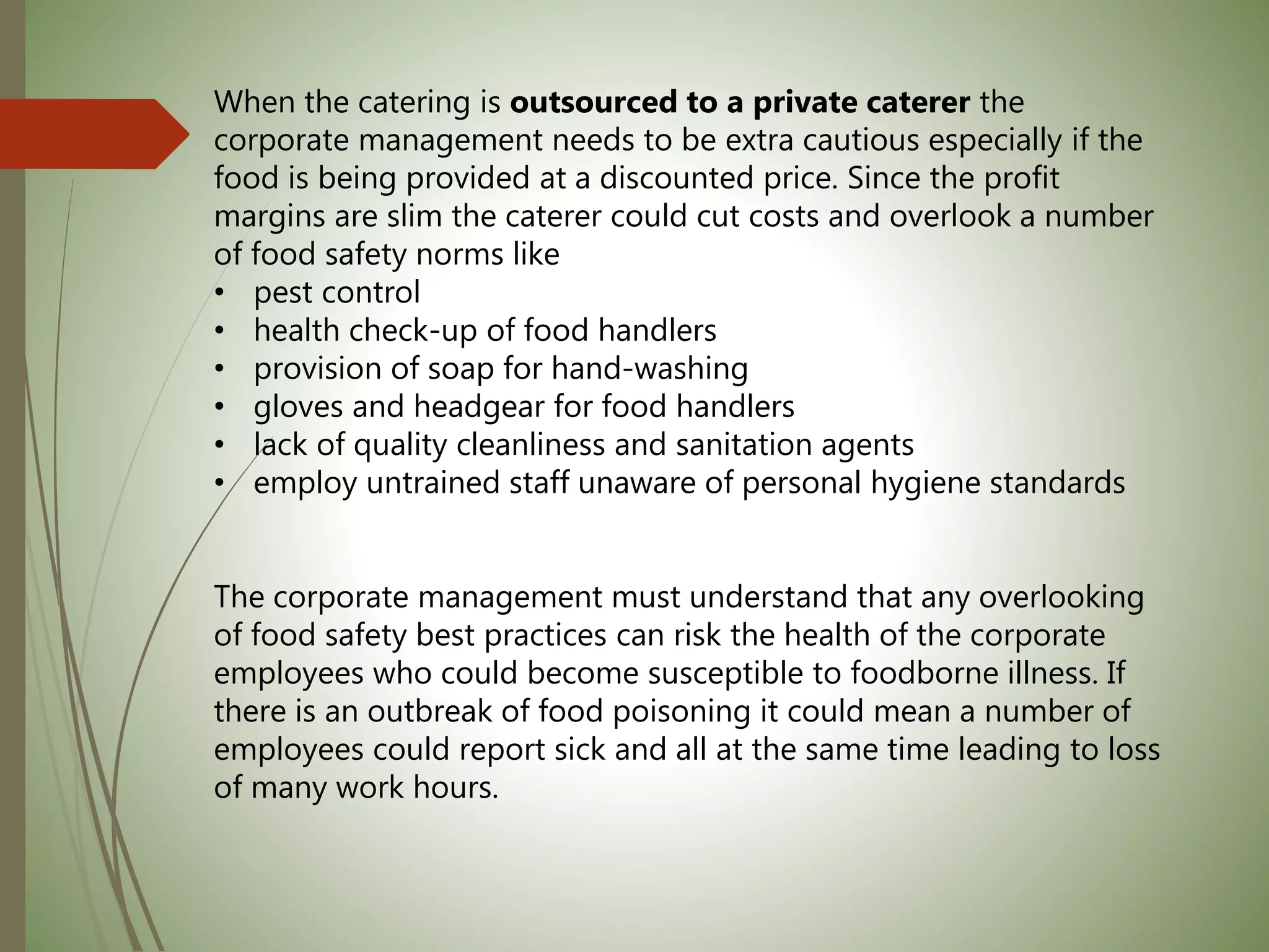 For corporates canteens | PPTX