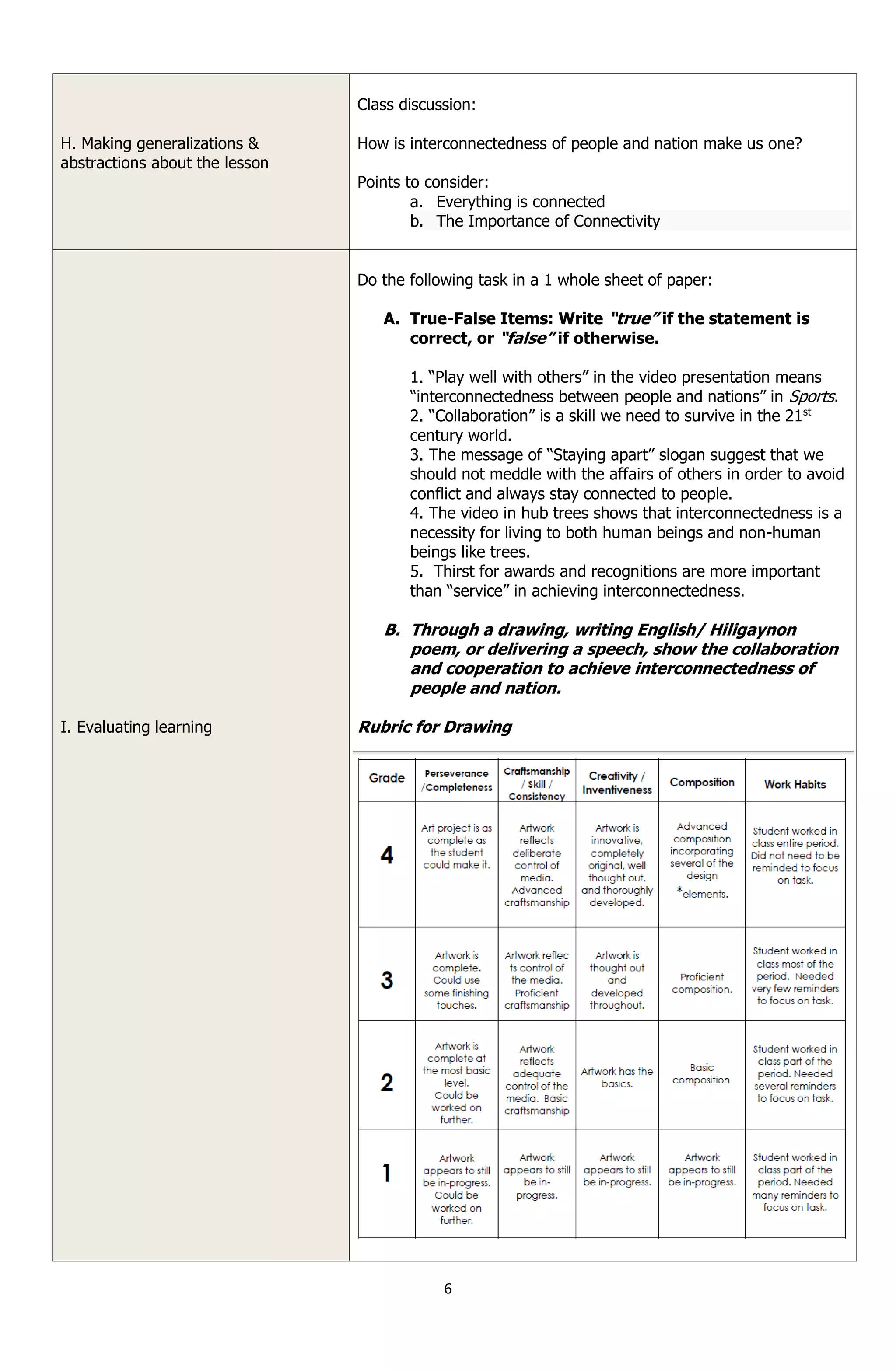 Lesson Plan in Trends, Networks and Critical Thinking in the 21st ...