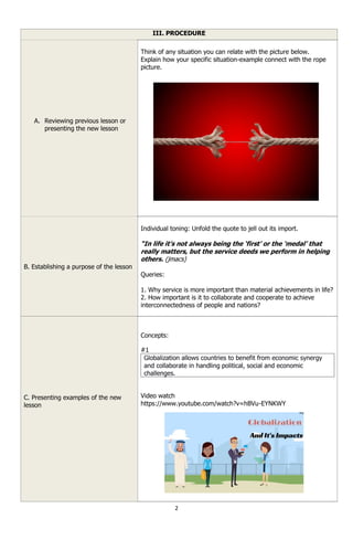 Lesson Plan in Trends, Networks and Critical Thinking in the 21st ...