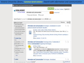 Providing First World Library services By using Koha, DSpace, vufind and Drupal | PPT