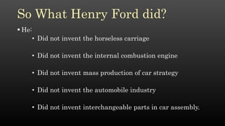 Revolution of Industry by Henry Ford | PPT