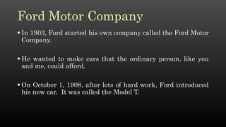 Revolution of Industry by Henry Ford | PPTX