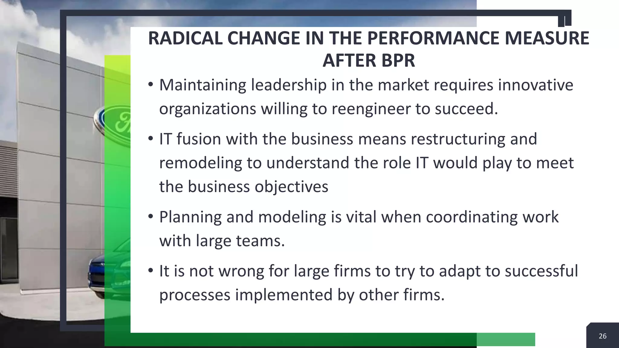 Ford Motors Company - Business Process Reengineering | PPTX