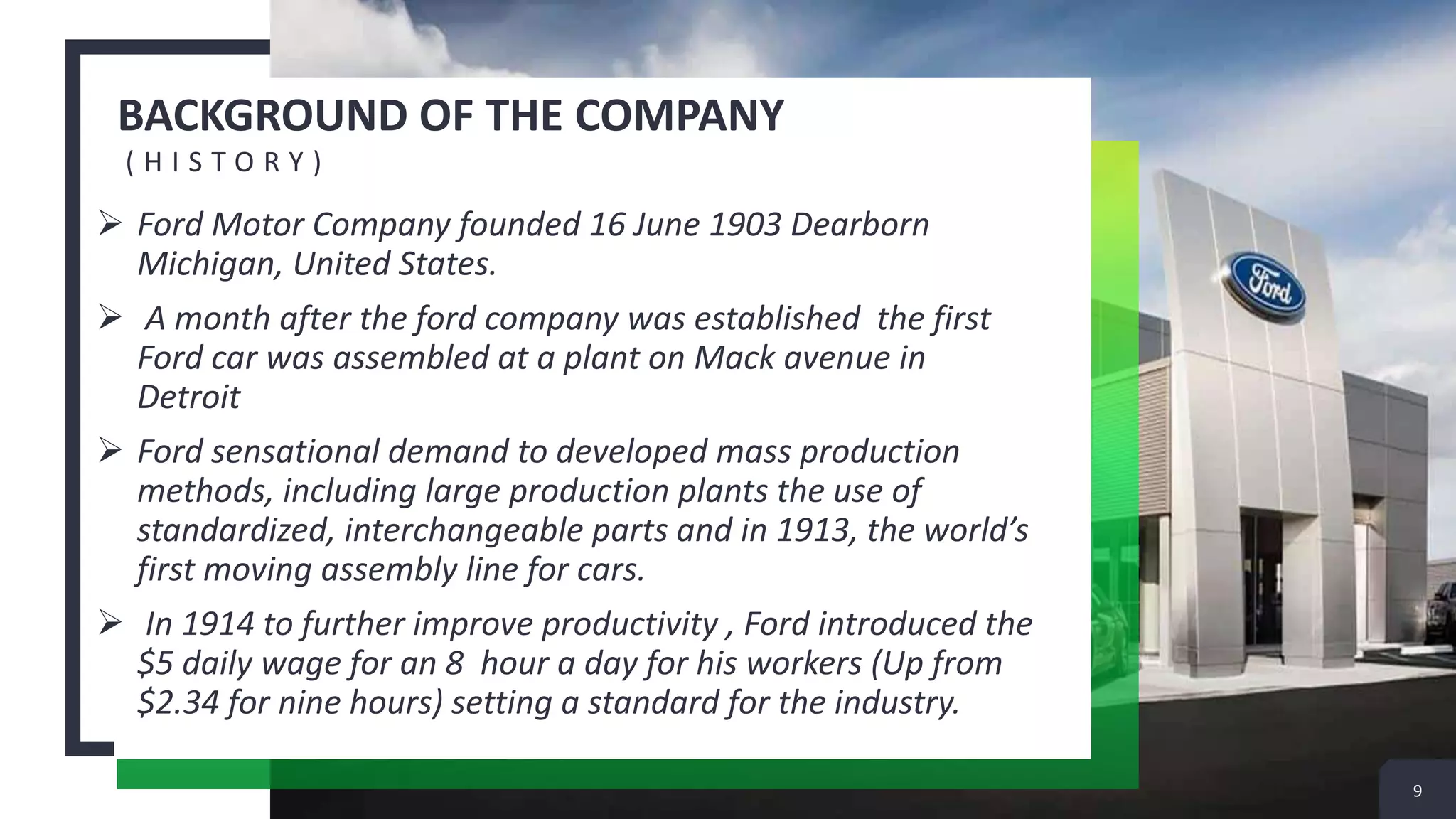 Ford Motors Company - Business Process Reengineering | PPTX