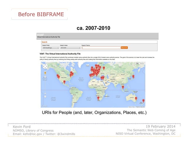 Semantic Web Applications in Libraries: The Road to BIBFRAME | PPT