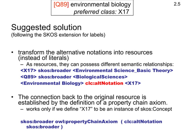 SKOS for Classification Systems | PPT