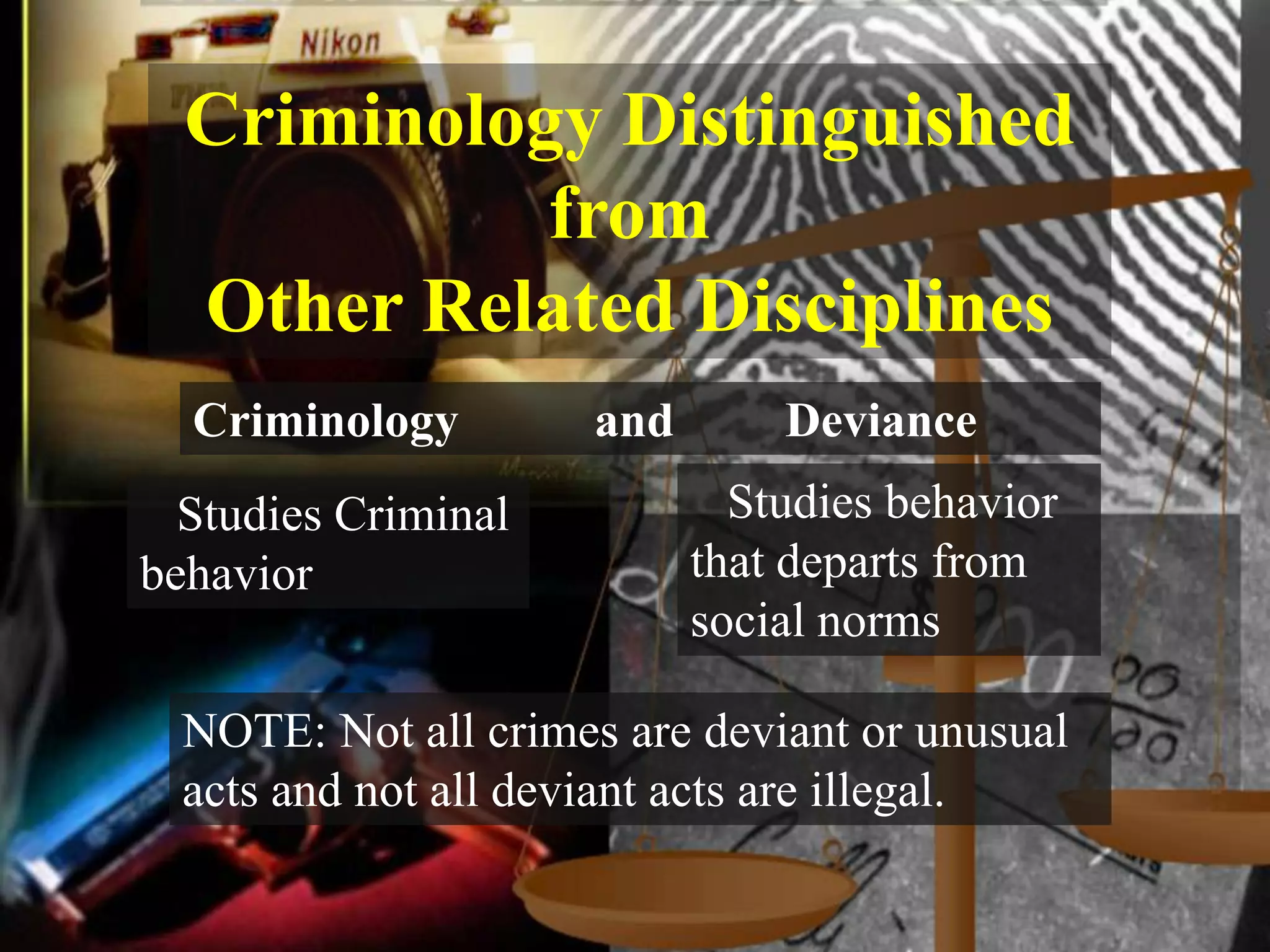 CRIMINOLOGY: An Introduction and Overview | PPTX