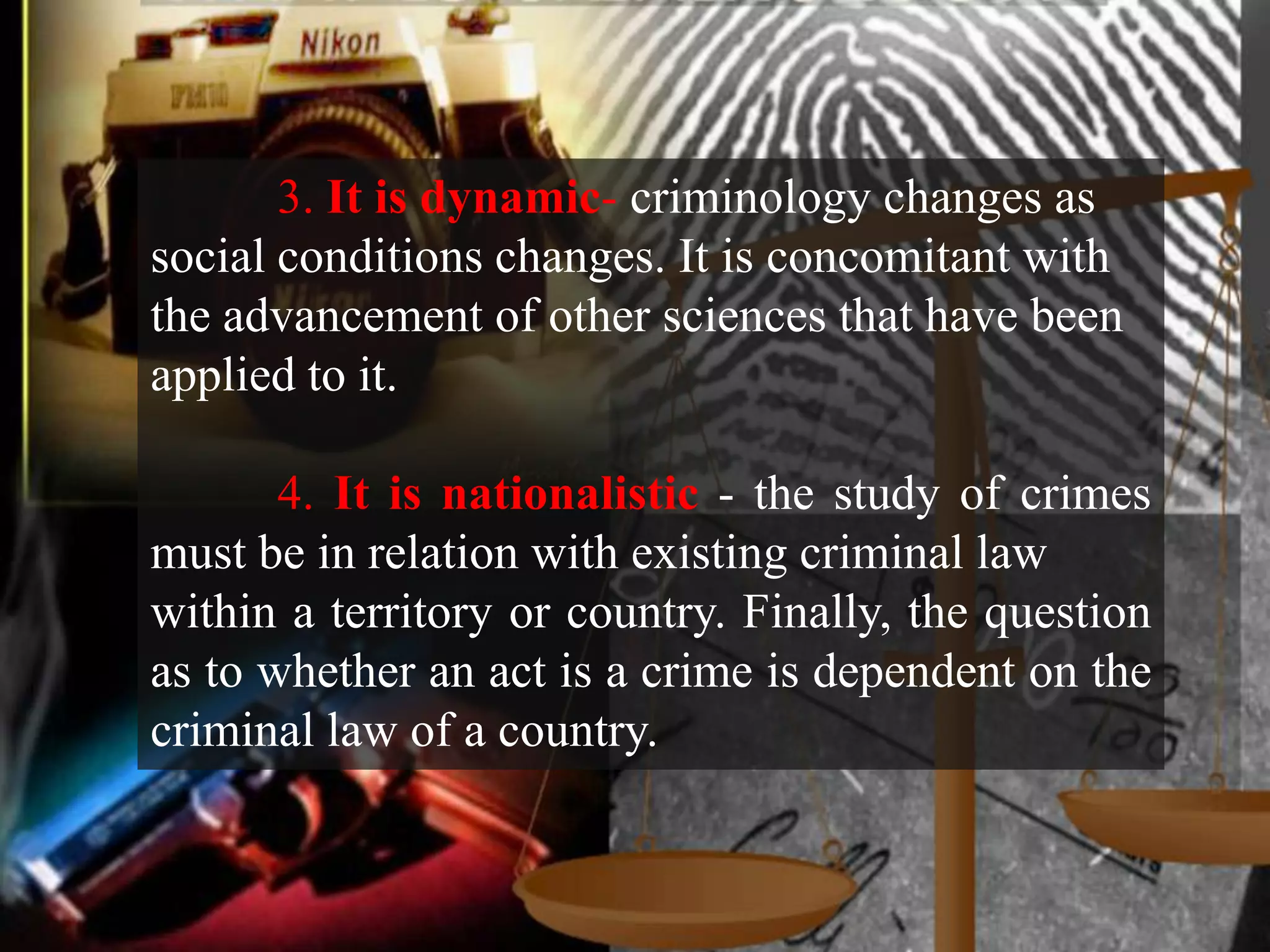 CRIMINOLOGY: An Introduction and Overview | PPTX