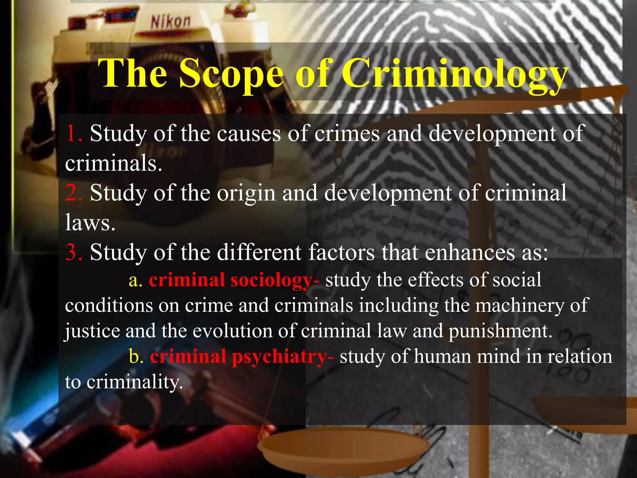 CRIMINOLOGY: An Introduction and Overview | PPTX