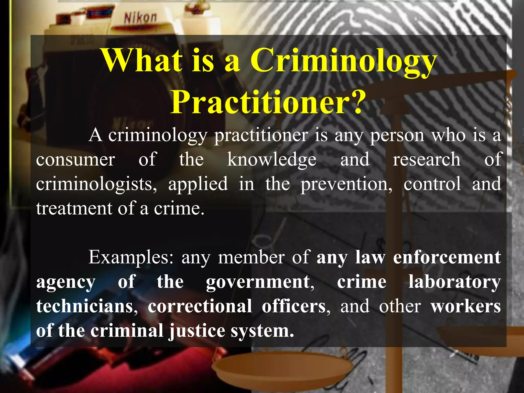 CRIMINOLOGY: An Introduction and Overview | PPTX