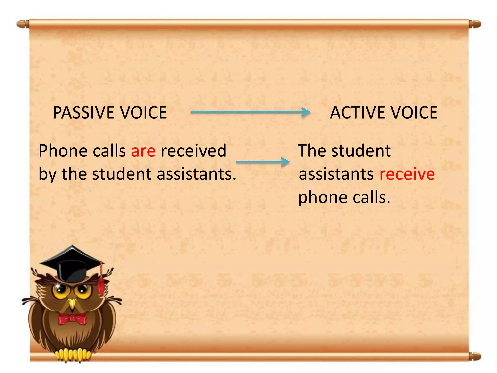 ACTIVE and PASSIVE VOICE (grade 5) | PPTX