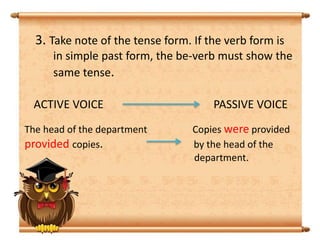 ACTIVE and PASSIVE VOICE (grade 5) | PPTX