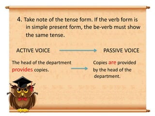 ACTIVE and PASSIVE VOICE (grade 5) | PPTX