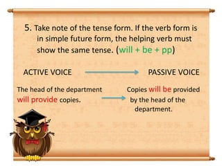 ACTIVE and PASSIVE VOICE (grade 5) | PPTX