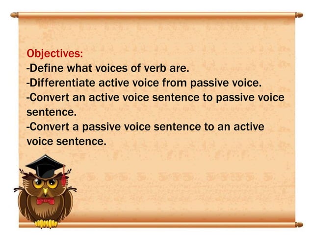 ACTIVE and PASSIVE VOICE (grade 5) | PPTX