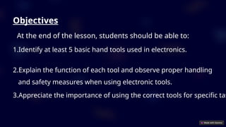for demo rsa Basic-Electronic-Hand-Tools.pptx