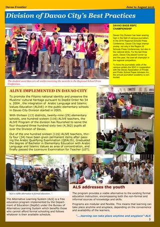 For deped davao newsletter | PDF