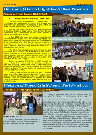 For deped davao newsletter | PDF