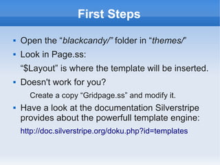 Building a Silverstripe Page Elements template for Web designers | PDF